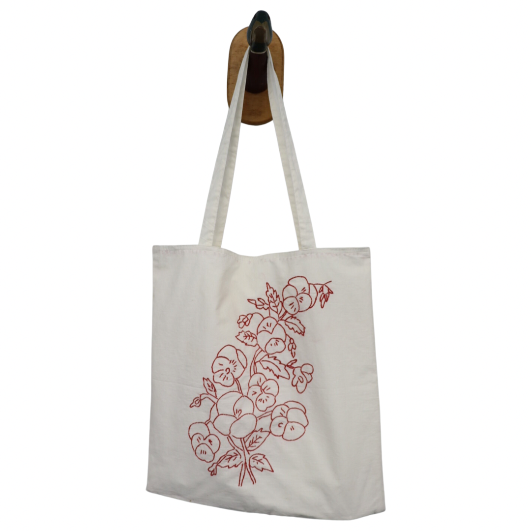 Redwork Tote Bag RT9 Branch 2 – Farewell Frances